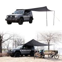 China 4x4 Roof Top Tent with Side Canopy and Awning Camouflage Field Game Style 2000x5000mm for sale