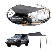 China 4x4 Roof Top Tent with Side Canopy and Awning Camouflage Field Game Style 2000x5000mm for sale