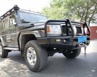 China Front Bumper Bull Bar for Toyota LC79 Steel 56.3kg Black Powder Coat ISO9001 for sale