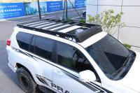 China Aluminum Roof Rack Platform for Toyota Land Cruiser Prado LC150 2110x1195mm Black Powder Coating for sale