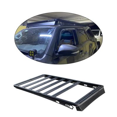China Non-Drill Black Powder Coating 4x4 Roof Rack for 4Runner Camping 2110x1195mm for sale