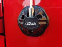China 74x74x30mm Black Aluminum Alloy Antenna Base Cover for Jeep Wrangler JL JK for sale