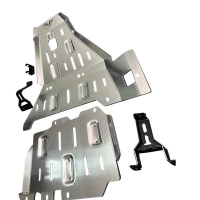 China 8mm Aluminum Alloy Under Engine Skid Plate Guard for Jeep Wrangler JL 1810x870mm for sale