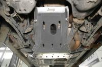 China 8mm Aluminum Alloy Under Engine Skid Plate Guard for Jeep Wrangler JL 1810x870mm for sale