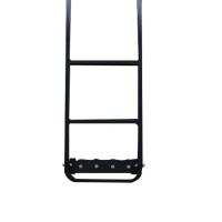 China Electrophoresis Black Truck Tailgate Ladder 833x400x261mm Carbon Steel Roof Rack for sale