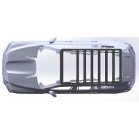 China LC300 Flat Roof Rack 150x142x5cm Aluminum Alloy Exterior Accessories for 4X4 Vehicles for sale