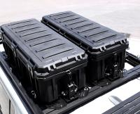 China LLDPE Roof Rack Mounted Heavy Duty Tool Box 110 Liter 1200mm Waterproof Storage for sale