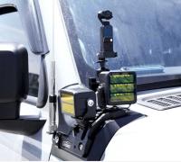 China Landace A Pillar Light Mounting Brackets for Tank 300 2pcs Silver Black Aluminum for sale