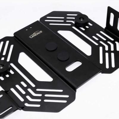 China Jeep Wrangler Roof Storage Box Bracket 504x360x134mm Stainless Steel Mounting Kit for sale