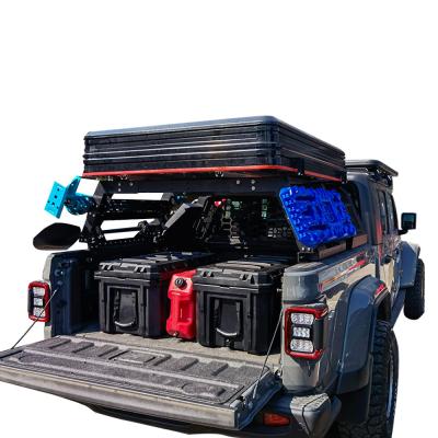 China Custom Black Powder Coated Cargo Rack for 4x4 Pickup Trucks 500T Press for sale