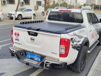China Black Powder Coated Aluminum Pickup Tonneau Cover for Ford Ranger T7 63kg for sale
