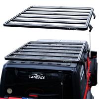 China Aluminum Roof Rack for Jeep Wrangler 1500x1425mm 200kg Capacity UV Stable Powder Coating for sale