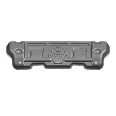 China Aluminum Under Engine Skid Plate for Jeep Wrangler JK JL 5mm Thick Black for sale