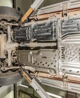 China Aluminum Under Engine Skid Plate for Jeep Wrangler JK JL 5mm Thick Black for sale