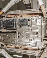 China Aluminum Under Engine Skid Plate for Jeep Wrangler JK JL 5mm Thick Black for sale