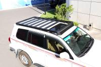 China Aluminum Roof Rack Cross Bars for Toyota 4Runner 2280x1210mm Black Powder Coated for sale