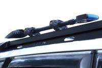 China Aluminum Roof Rack Cross Bars for Toyota 4Runner 2280x1210mm Black Powder Coated for sale