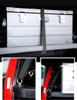 China Jeep Wrangler JL Aluminum Alloy Trunk Storage Shelf 1130x70x620mm Black for sale