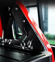 China Jeep Wrangler JL Aluminum Alloy Trunk Storage Shelf 1130x70x620mm Black for sale