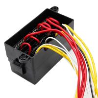 China Black Aluminum Alloy Switch Panel for Jeep Wrangler JL JK Interior Kit 198.5x201x78mm for sale