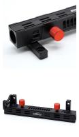 China 323X78X86mm Hard Anodized Tail Gate Flagpole Bracket for Jeep Wrangler Multi-Function for sale