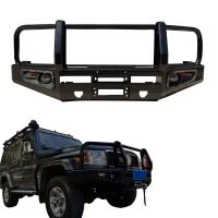 China Black Steel Front Bumper Bull Bar for 4Runner Car Body Kit Exterior Accessories 210x66x75mm for sale