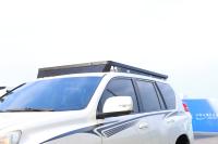 China Aluminum Roof Rack Basket 1500x1400mm with Ladder for 4Runner Camping for sale