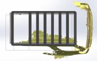 China Aluminum Roof Rack Basket 1500x1400mm with Ladder for 4Runner Camping for sale
