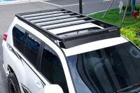 China 200kg Load Capacity Aluminum Roof Rack Basket for LC150 Powder Coated Black for sale