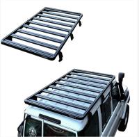 China LC150 4x4 Aluminum Alloy Roof Rack 2160x1320mm 200kg Capacity Black E-coat Finish for sale