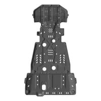 China Custom Aluminum Engine Guard Skid Plate for Toyota Land Cruiser LC100 2020 2.5mm Thickness for sale