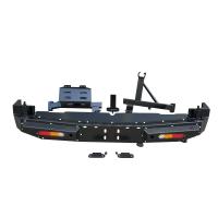 China Black Steel Front Bumper for Toyota Hilux 2018-2019 61.7kg Off-Road Protection for sale