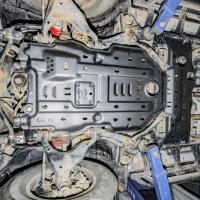 China Cold Rolled Steel Skid Plate 3.5mm for Toyota FJ Cruiser Chassis Guard Board for sale