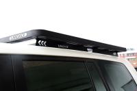 China Aluminum Roof Rack Platform for Toyota LC200 1500x1380mm Black Powder Coating for sale