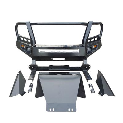 China Custom Black Steel Winch Bull Bar Front Bumper for Nissan Navara NP300 3-5mm for sale