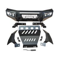 China Custom Black Steel Winch Bull Bar Front Bumper for Nissan Navara NP300 3-5mm for sale