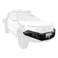 China Custom Black Steel Winch Bull Bar Front Bumper for Nissan Navara NP300 3-5mm for sale
