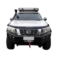 China Custom Black Steel Winch Bull Bar Front Bumper for Nissan Navara NP300 3-5mm for sale