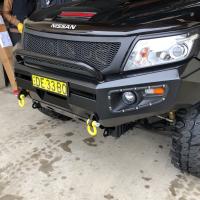 China Heavy Duty Front Bumper Bull Bar with Winch Plate for Nissan Navara 2009 4x4 for sale