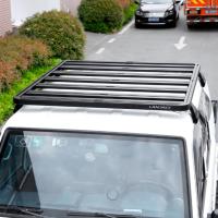 China Aluminum Alloy Roof Rack for Toyota LC79 1400x1320mm Black Powder Coating for sale