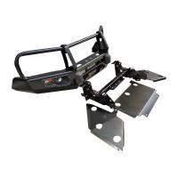 China Off Road Winch Bull Bar Front Bumper Plate with LED Light Mounting Tray for Toyota Tacoma 3-5mm Steel for sale