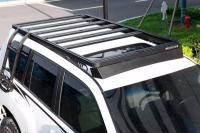 China Aluminum Alloy Roof Rack Side Step Ladder 833x400x261mm for Toyota LC200 LC300 for sale