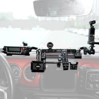 China Aluminum Alloy Center Console Bracket for Jeep Wrangler JL JK 262x488mm for sale