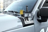 China JEEP Tank300 A Pillar LED Light Bracket Aluminum Alloy 300x250x340mm 3.5kg for sale