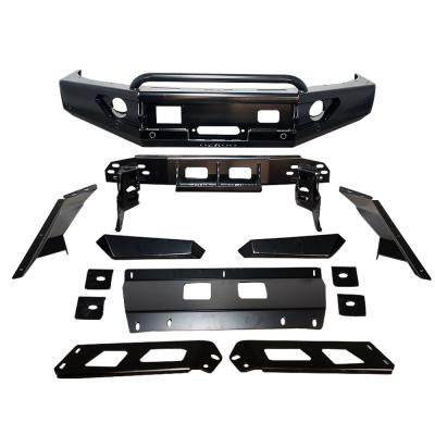 China Bolt On Steel Front Bumper Compatible With Ford Ranger 3-5mm Thickness Black Powder Coated for sale