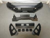 China Bolt On Steel Front Bumper Compatible With Ford Ranger 3-5mm Thickness Black Powder Coated for sale
