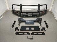 China Bolt On Steel Front Bumper Compatible With Ford Ranger 3-5mm Thickness Black Powder Coated for sale