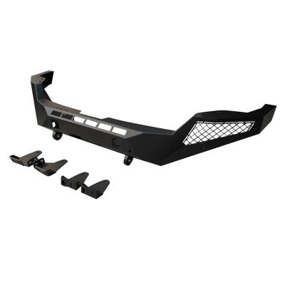 China Toyota Tundra Front Bumper Bull Bar 3-5mm Cold Rolled Steel Winch Plate Black Powder Coated for sale