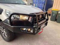 China LED Light and Winch Mounting Tray Plate Front Bumper for Toyota Hilux 3-5mm Steel for sale