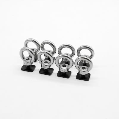 China Aluminum Alloy Swivel Lifting Ring Eye Bolt Corner Bracket M8 for Roof Rack Accessories for sale